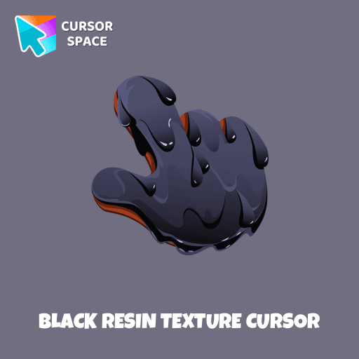 Cute Cursor Black Resin Texture - Cursor Pack | Cursor Space
